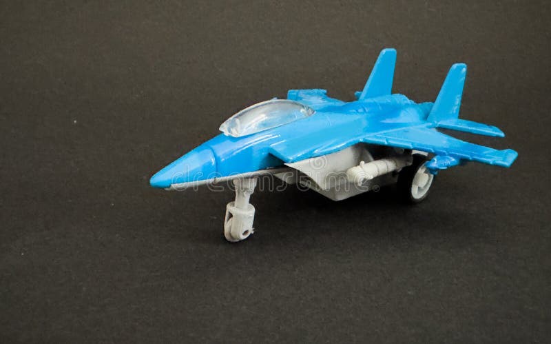 Model Plane Isolated on the Dark Background Stock Image - Image of ...