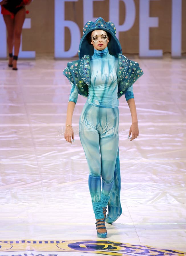 Model on podium editorial stock photo. Image of femininity - 13455553