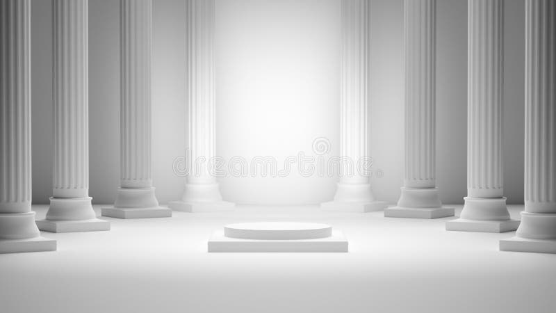 Model of a Podium in the Form of a Pedestal for Displaying a Product ...