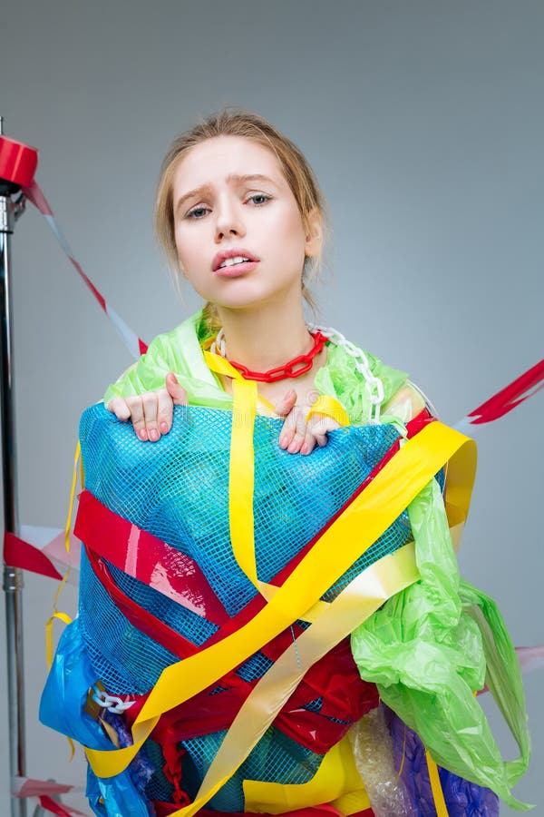 Model Posing for Campaign Raising Environmental Issues Stock Photo ...