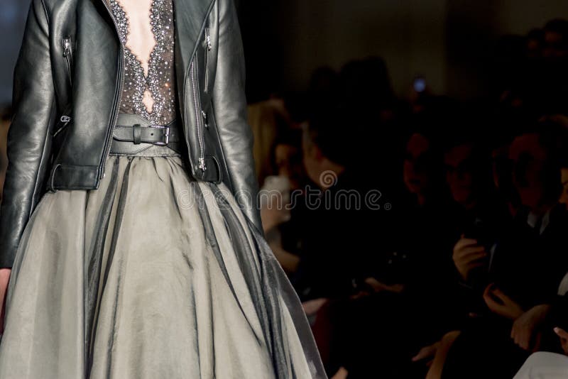 Model Posing in the Fashion Show Editorial Stock Image - Image of ...