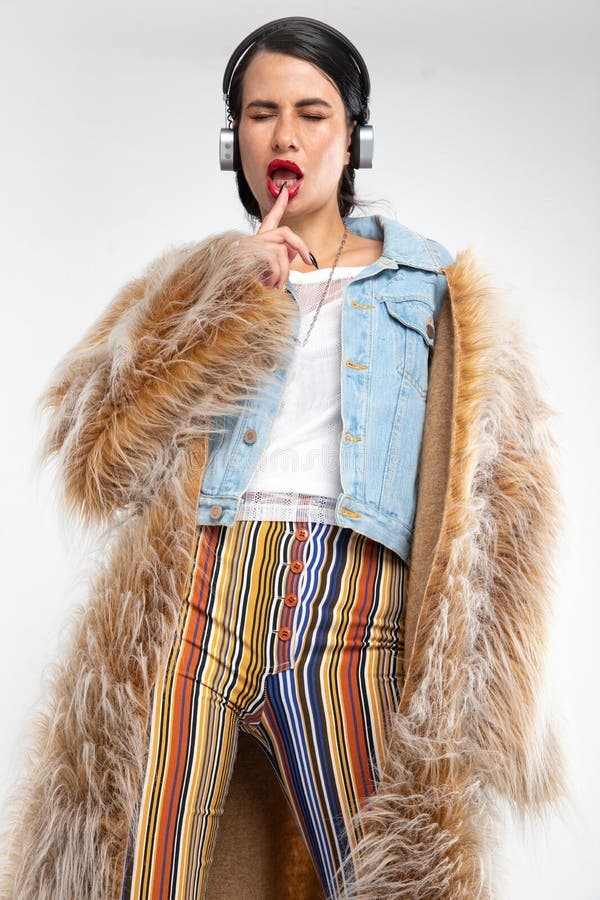 Eccentric model stock image. Image of adult, happiness - 12498571