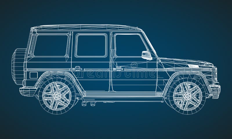 4wd Black White Drawing Stock Illustrations – 62 4wd Black White ...