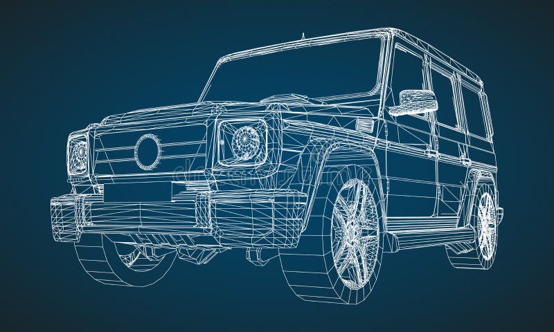 4wd Black White Drawing Stock Illustrations – 62 4wd Black White ...