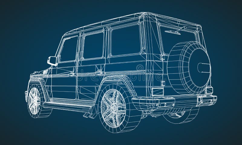 4wd Black White Drawing Stock Illustrations – 62 4wd Black White ...