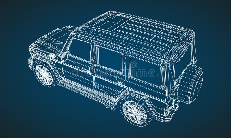 4wd Black White Drawing Stock Illustrations – 62 4wd Black White ...