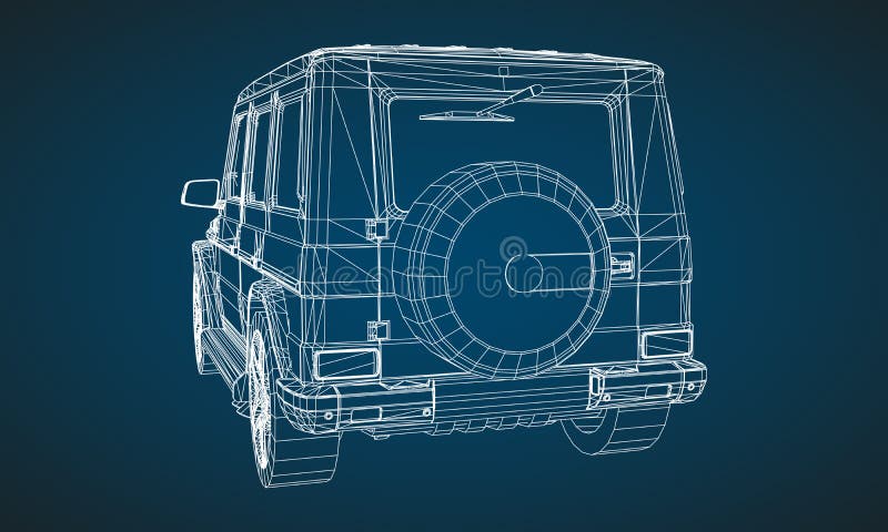 4wd Black White Drawing Stock Illustrations – 62 4wd Black White ...