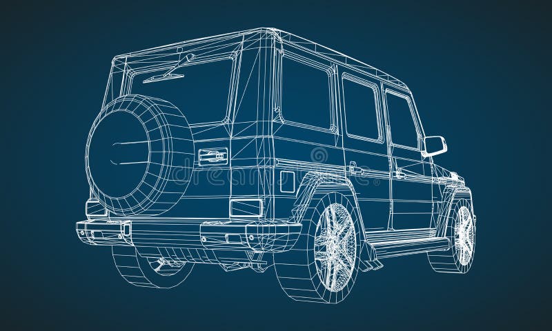 4wd Black White Drawing Stock Illustrations – 62 4wd Black White ...