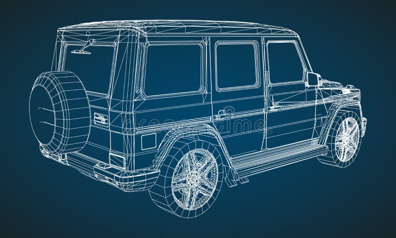 4wd Black White Drawing Stock Illustrations – 62 4wd Black White ...