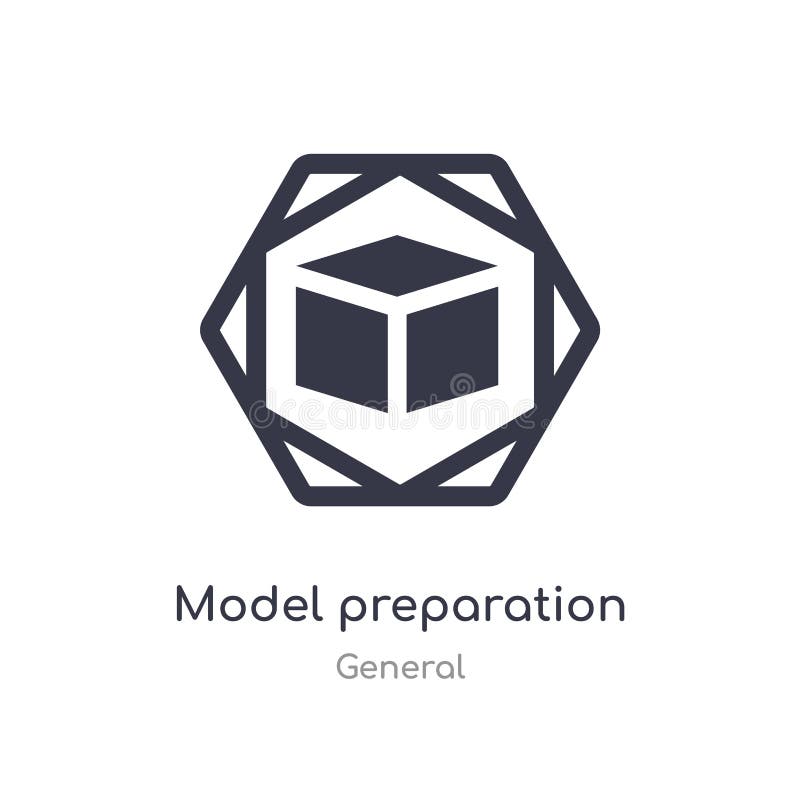 Model Preparation Icon. Isolated Model Preparation Icon Vector ...
