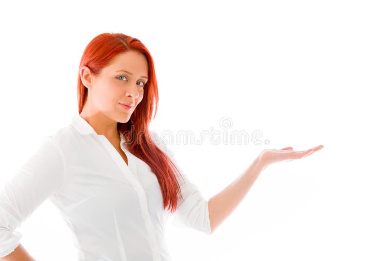 Model Presenting Showcasing with Hand Stock Image - Image of ...