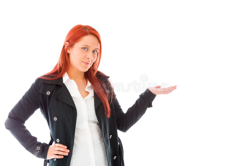 Model Presenting Showcasing with Hand Stock Image - Image of business ...