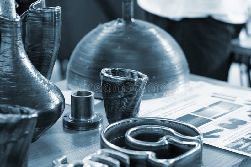 Model Printed 3D Printer from Metal Object Created 3D Printer Melting ...