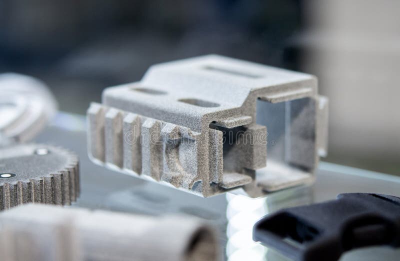 Model Printed 3d Printer Plastic Powder Object Created Polyimide Stock ...