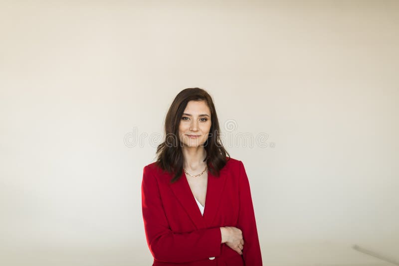 Model at a Professional Photo Shoot in a Stylish Outfit Stock Photo ...
