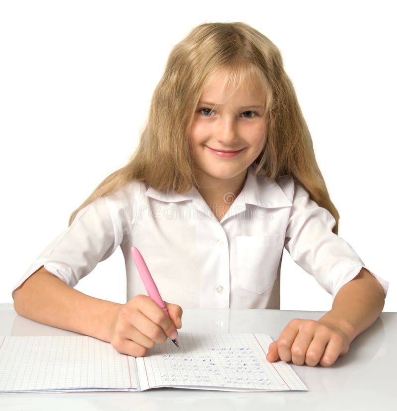 Model pupil stock image. Image of desk, education, class - 16429197