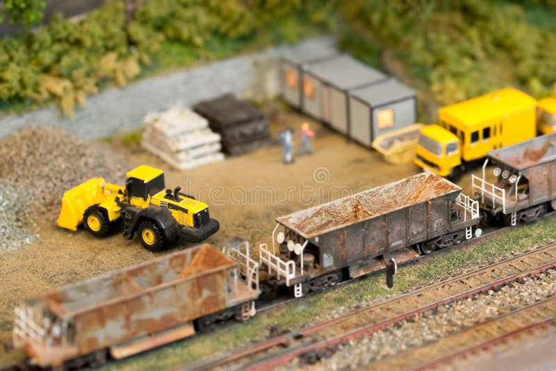 Model Railroad Construction Stock Image - Image of rail, transport ...