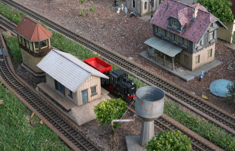 Model Railroad Scene stock photo. Image of steam, train - 2203928