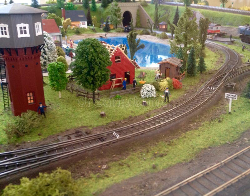 Model railroad editorial image. Image of exhibition, activity - 73514750