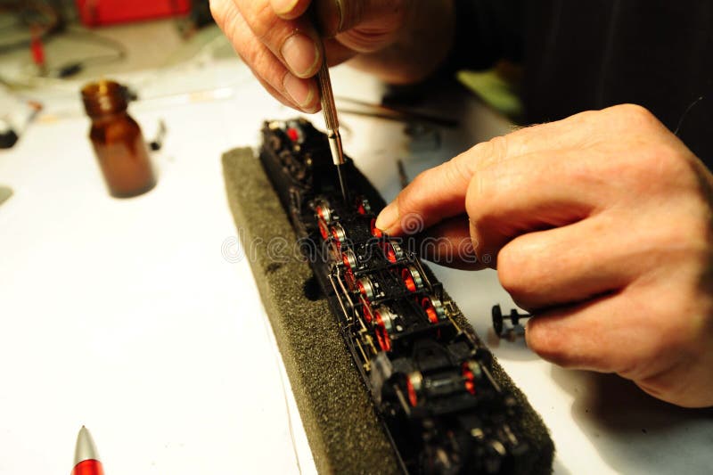 Model Railway almost Like the Real Thing Stock Image - Image of lines ...