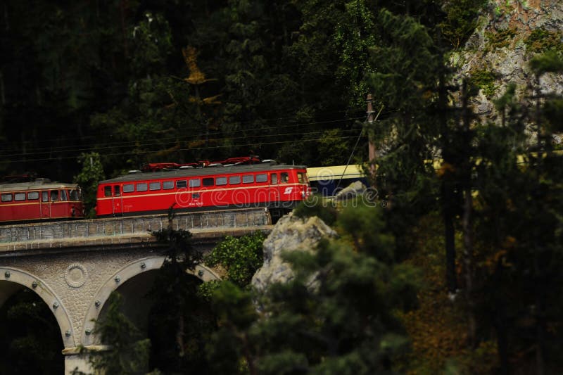 Model Railway almost Like the Real Thing Stock Image - Image of means ...