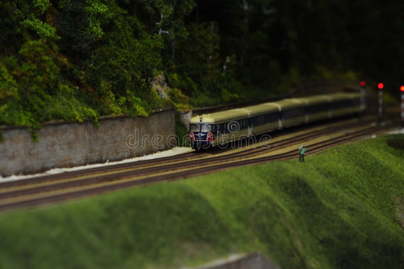 Model Railway almost Like the Real Thing Stock Image - Image of ...