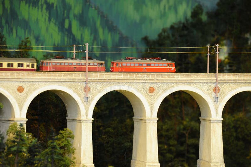 Model Railway almost Like the Real Thing Stock Photo - Image of lines ...