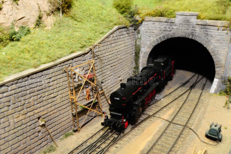 Model Railway almost Like the Real Thing Stock Image - Image of vehicle ...
