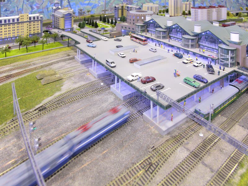 Model railway stock photo. Image of locomotives, collectible - 16437204