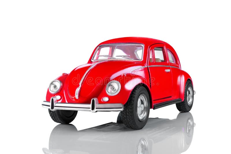 Model of the red toy car. stock photo. Image of chrome - 61070106
