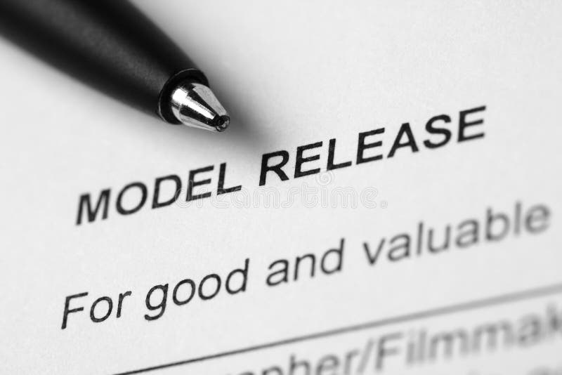 Model Release Form stock image. Image of paperwork, text - 29066923