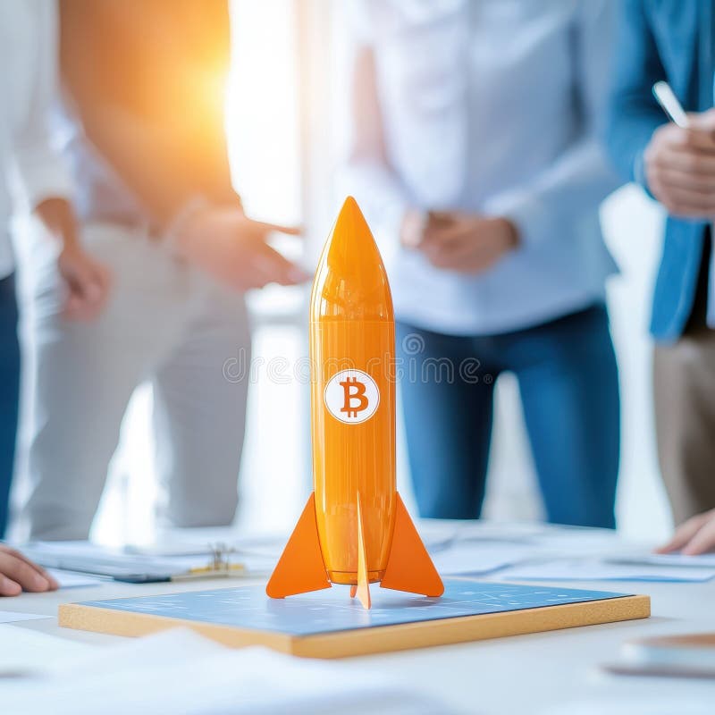 Model Rocket Displayed on a Table As a Symbol of Innovation and Future ...