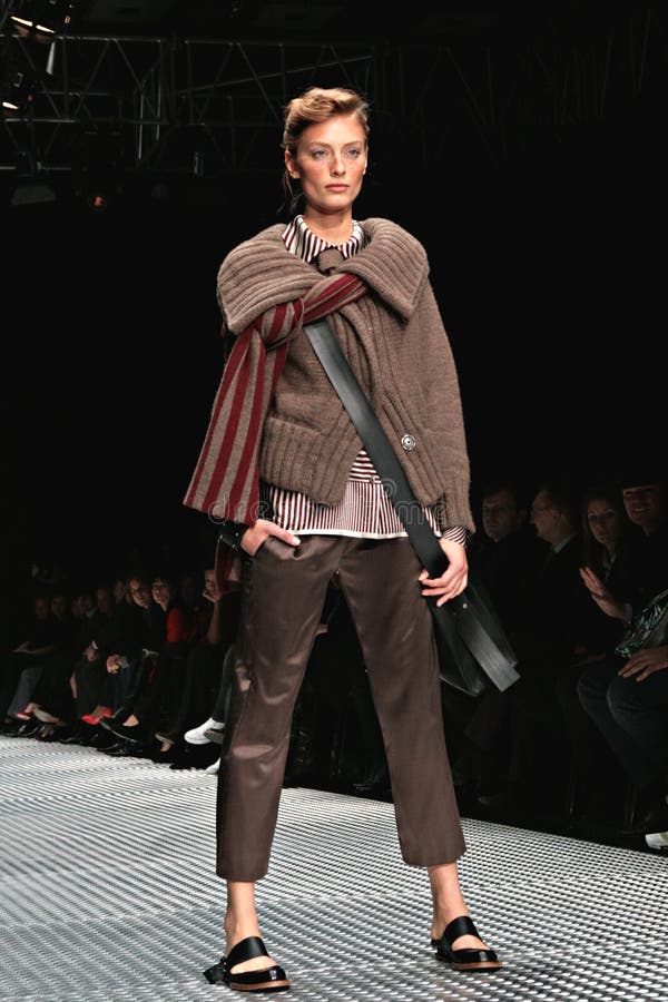 Glam Female Model at a Fashion Show(Russian Fashio Editorial Stock ...