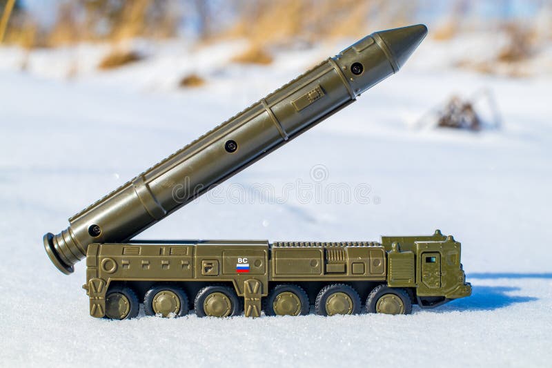 Model of the Russian Topol Missile System in the Snow Stock Image ...