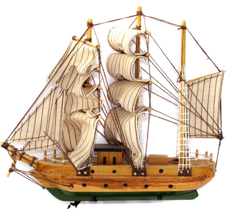 Model of sail boat stock photo. Image of scale, canvas - 10203404