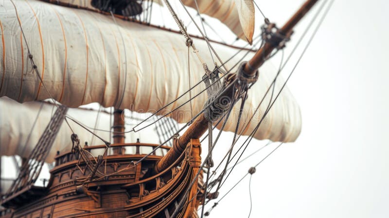 A Model of a Sailing Ship on Display. Perfect for Nautical Enthusiasts ...