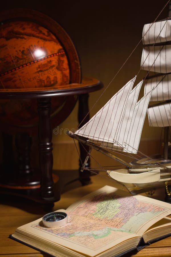 Model sailing ship stock image. Image of authentic, brigantine - 132176011