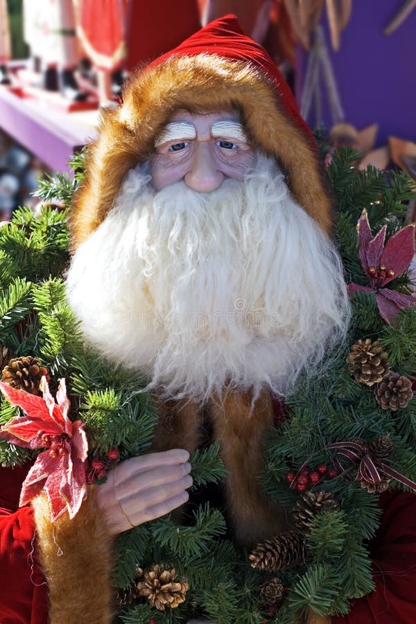 Model of Santa Claus or Father Christmas Stock Image - Image of ...
