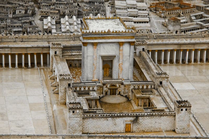Model of the Second Temple stock image. Image of city - 118855229