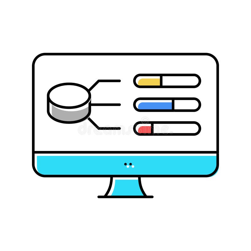 Model Selection Digital Processing Color Icon Vector Illustration Stock ...