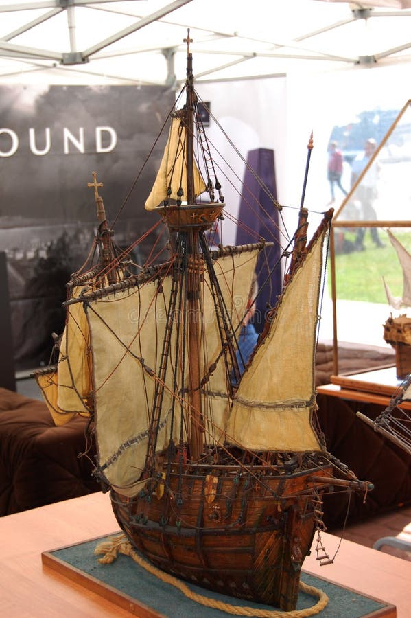 Model of ship Santa Maria. stock photo. Image of santa - 58786444
