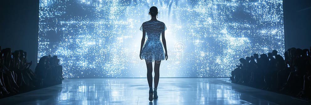 Smart Textiles Light Up Fashion Shows with Eco-friendly Features Stock ...