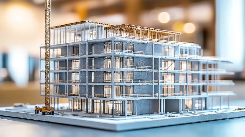 This Model Shows the Interior Design of a Modern Building in Detail ...