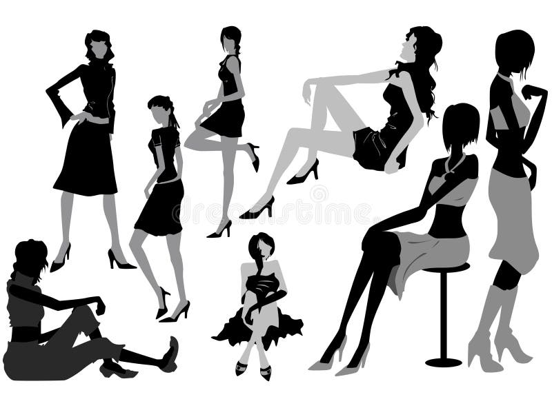 Large pinup collection stock vector. Illustration of large - 54075879