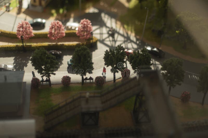 Model of Small Town. Model of Mountain Locality Stock Photo - Image of ...