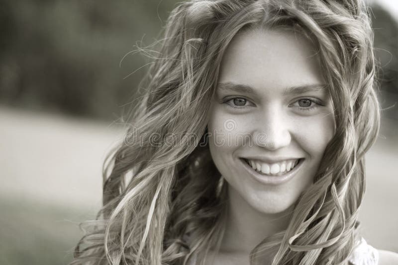 Model smiling portrait stock photo. Image of woman, face - 32719320