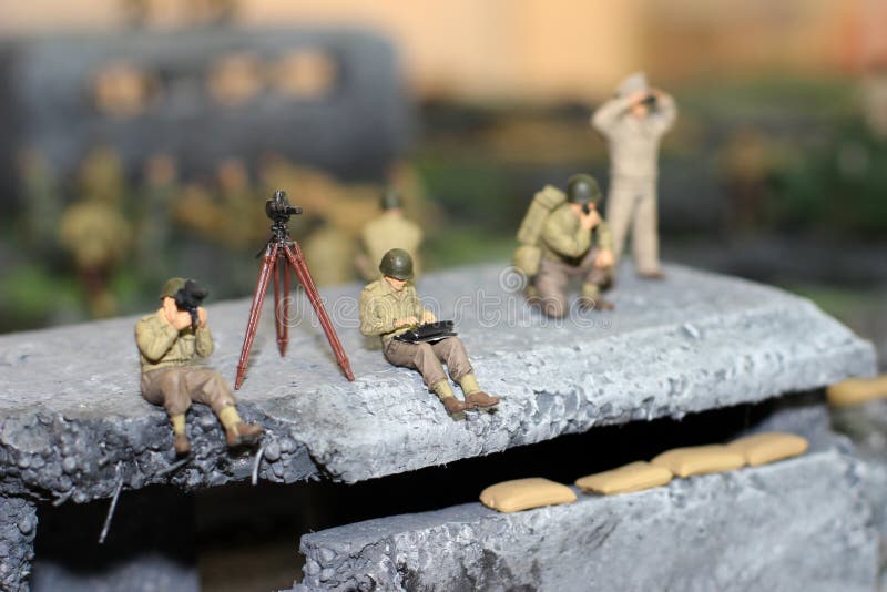 The Model soldiers stock image. Image of table, trenches - 44764939