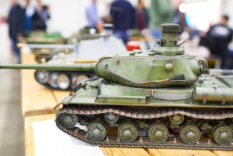 Model is-2 Soviet Heavy Tank on Radio Control Stock Photo - Image of ...