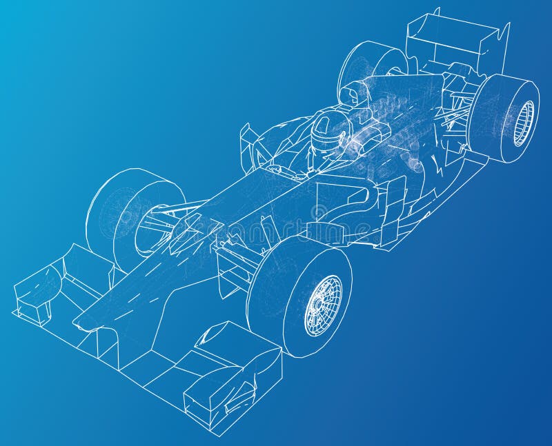 Model Speed Car. Wire-frame. EPS10 Format Stock Vector - Illustration ...