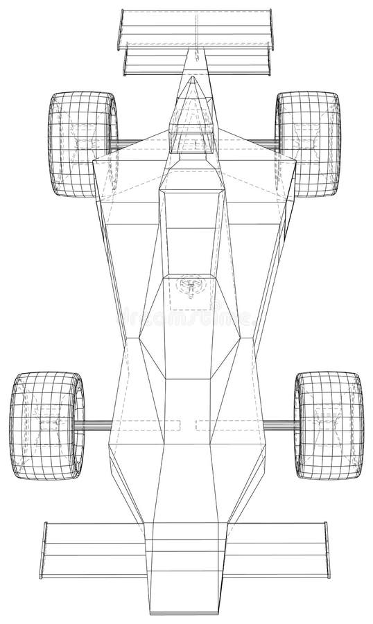 Model Speed Car. Wire-frame. EPS10 Format Stock Vector - Illustration ...